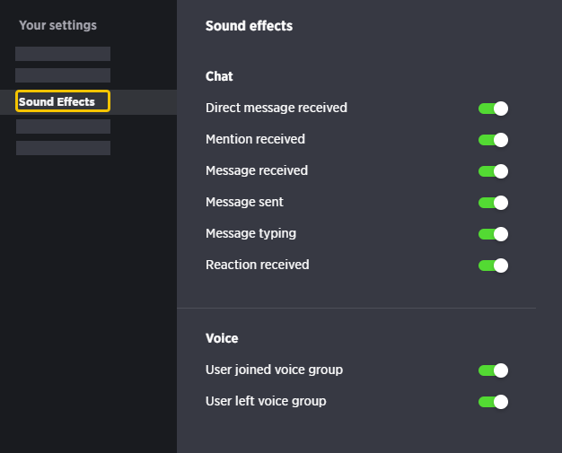 Sound Effects – Guilded