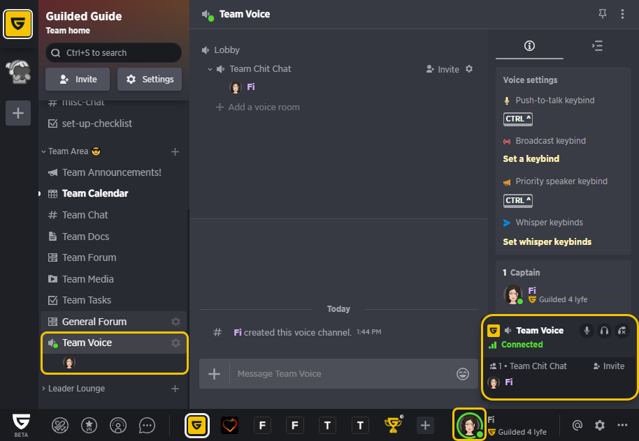 Voice Channels – Guilded