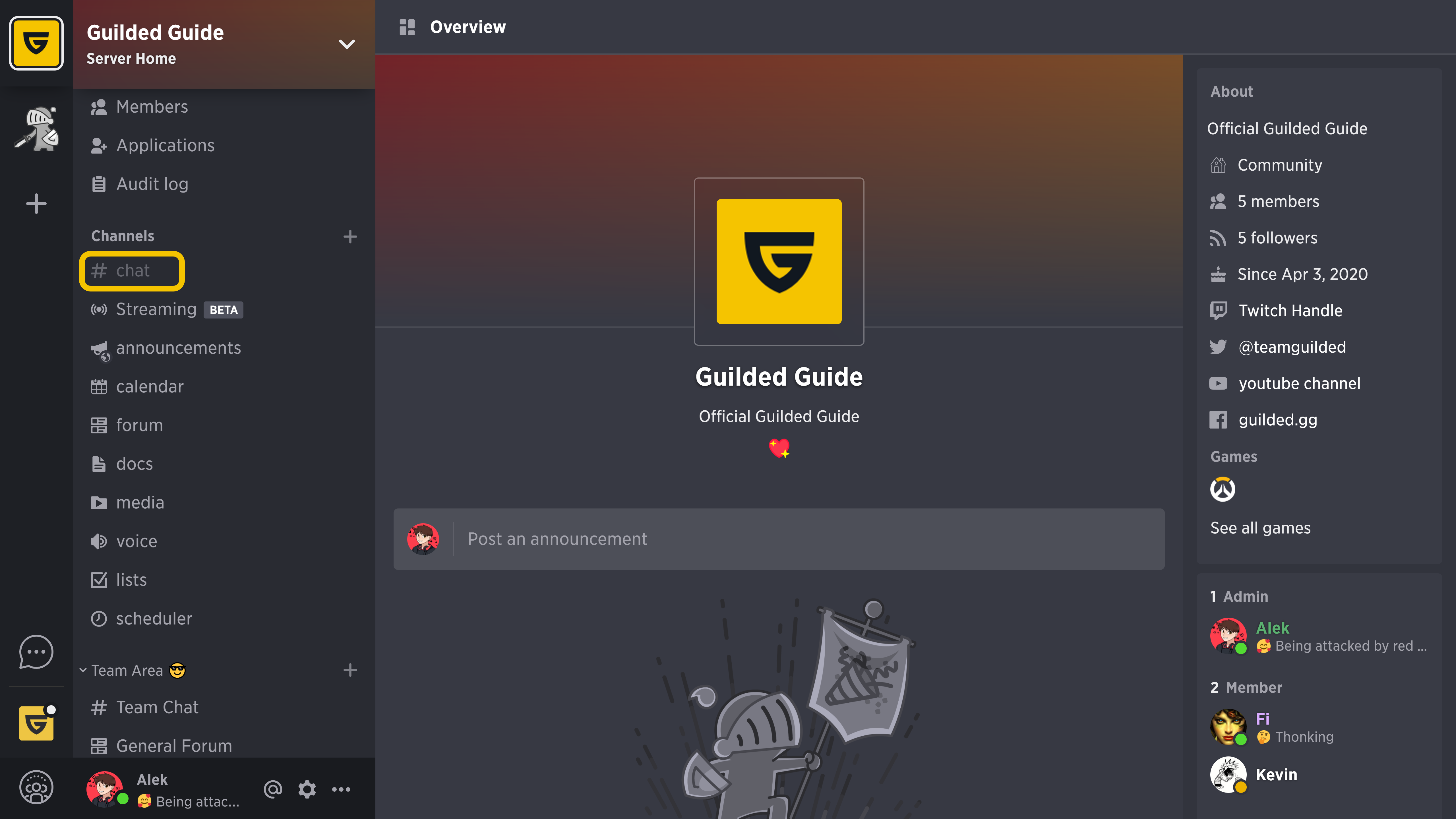 Muting Channels & Servers – Guilded